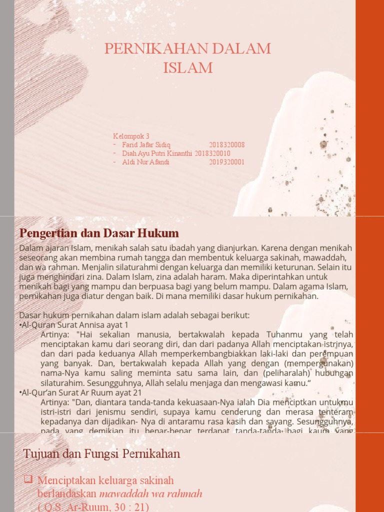 Ppt Pernikahan Dalam Islam Pdf