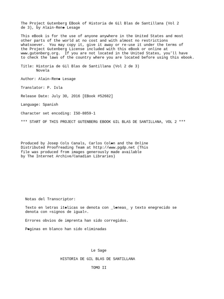 Gil Blas: Aventuras y Moralidad | PDF | Novela negra, policíaca y suspenso | Poesía