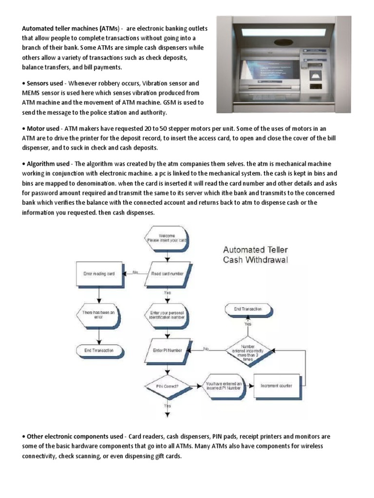 ATM Technology and Functionality Explained | PDF | Computers