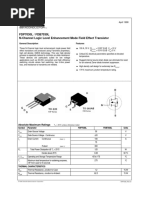 Fdp6030Bl/Fdb6030Bl: N-Channel Logic Level Powertrench Mosfet | PDF ...