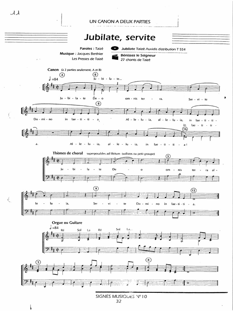 Jubilate Servite | PDF