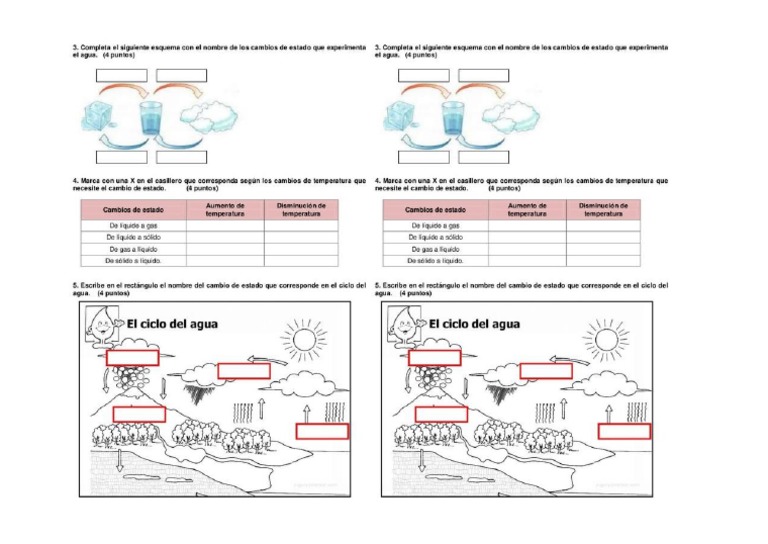 Estados y Ciclo Agua | PDF