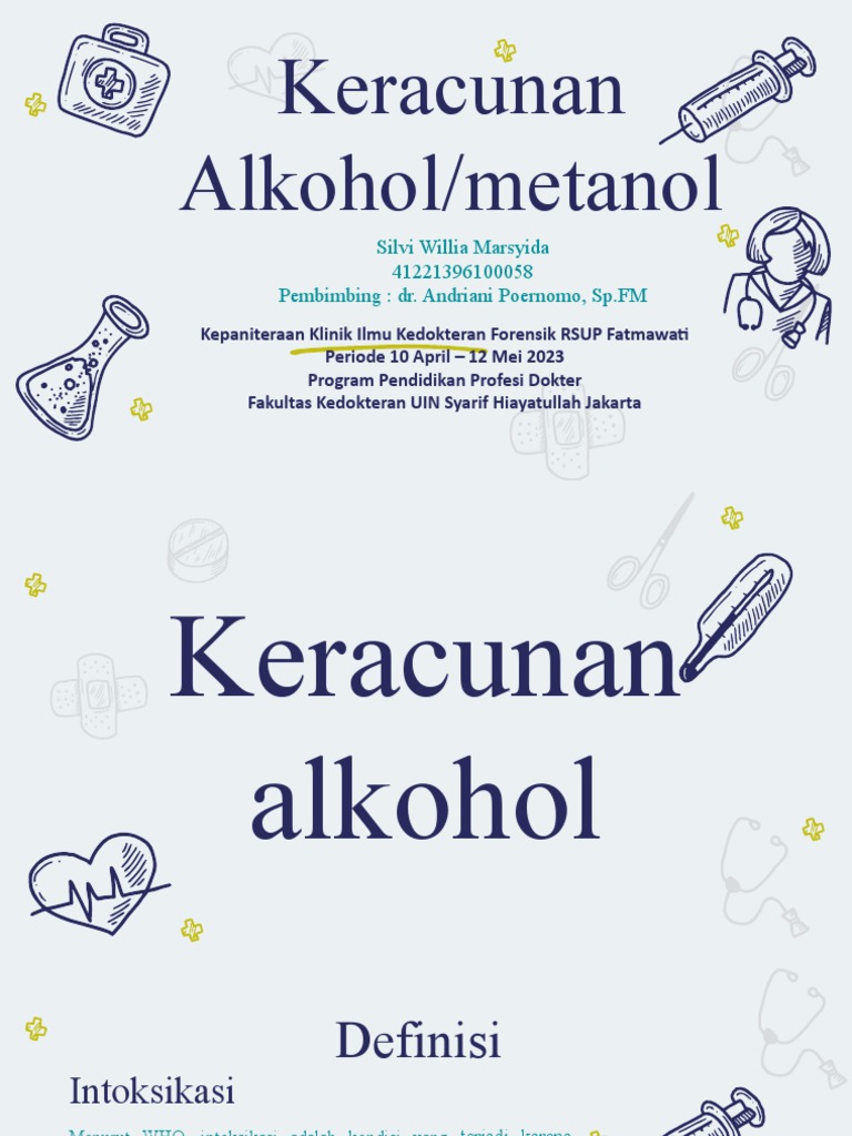 Keracunan Alkohol Metanol - Silvi Willia | PDF