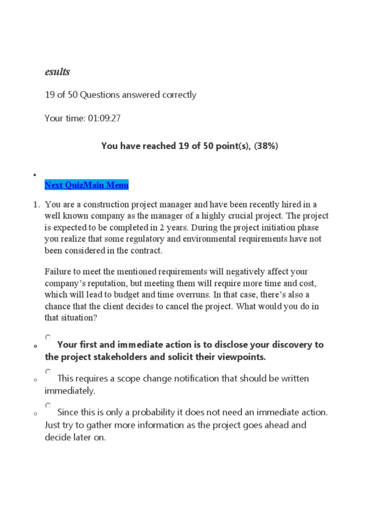 MOC Test 1 | PDF | Agile Software Development | Procurement