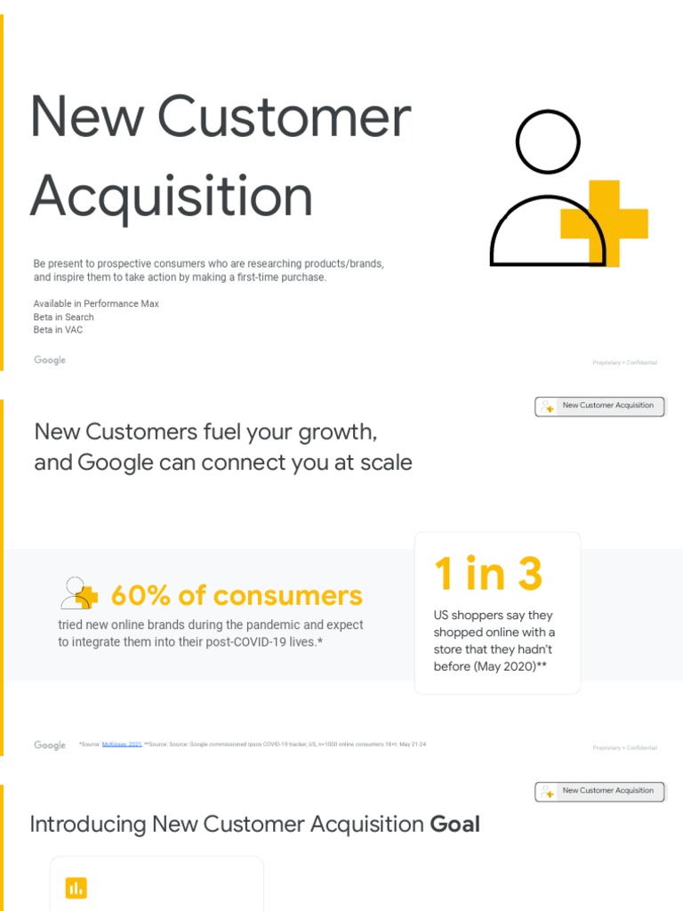 New Customer Acquisition Strategies in Google Ads | PDF | Sales ...
