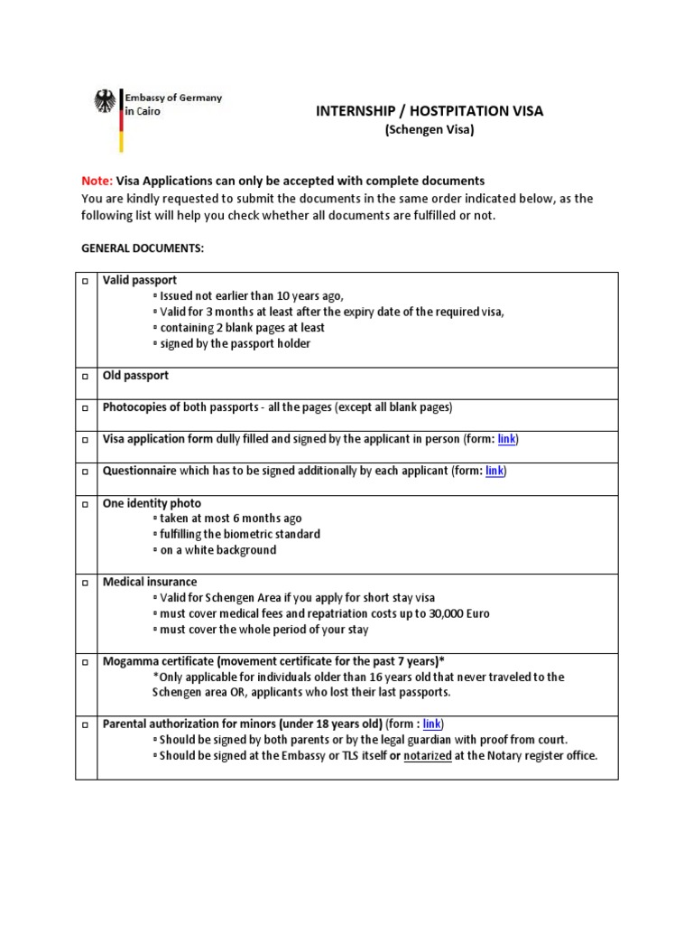 Internship Visa de | PDF | Travel Visa | Government Internship Visa de | PDF | Travel Visa | Government