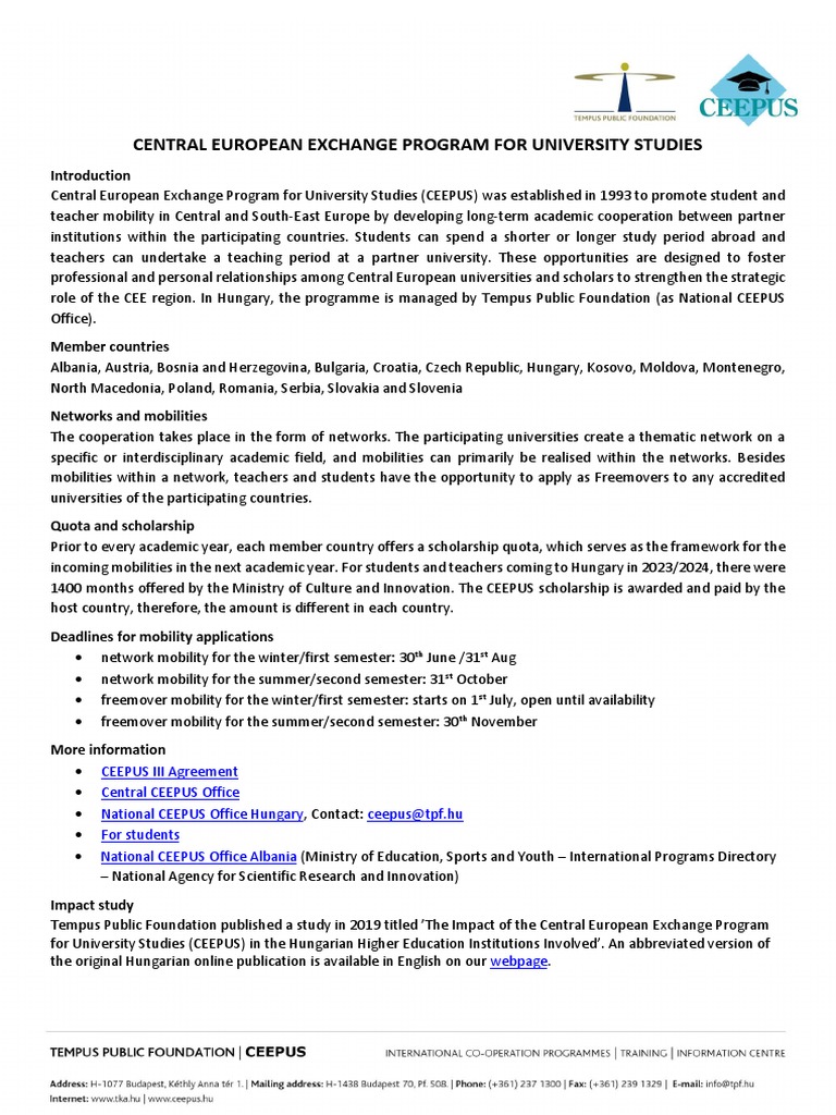 Ceepus Hu Al Eng | PDF | Science | Europe