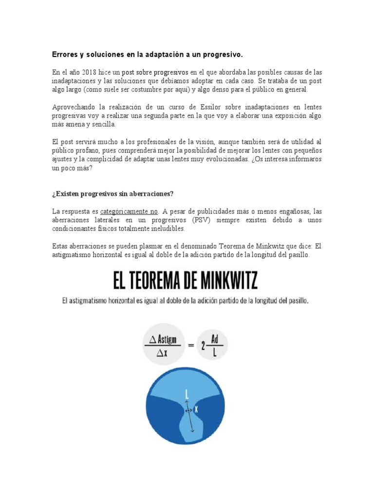 Guia de Progresivos | PDF | Lentes | Óptica