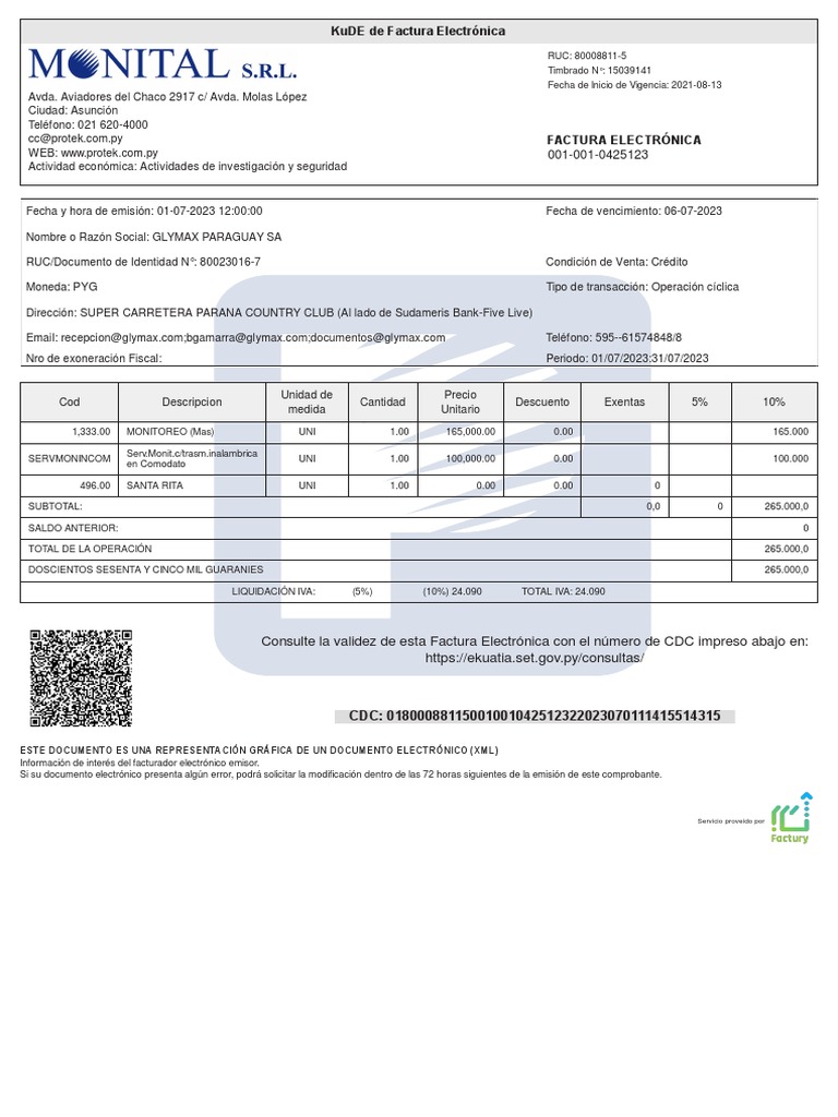 Kude de Factura Electrónica: Consulte La Validez de Esta Factura ...