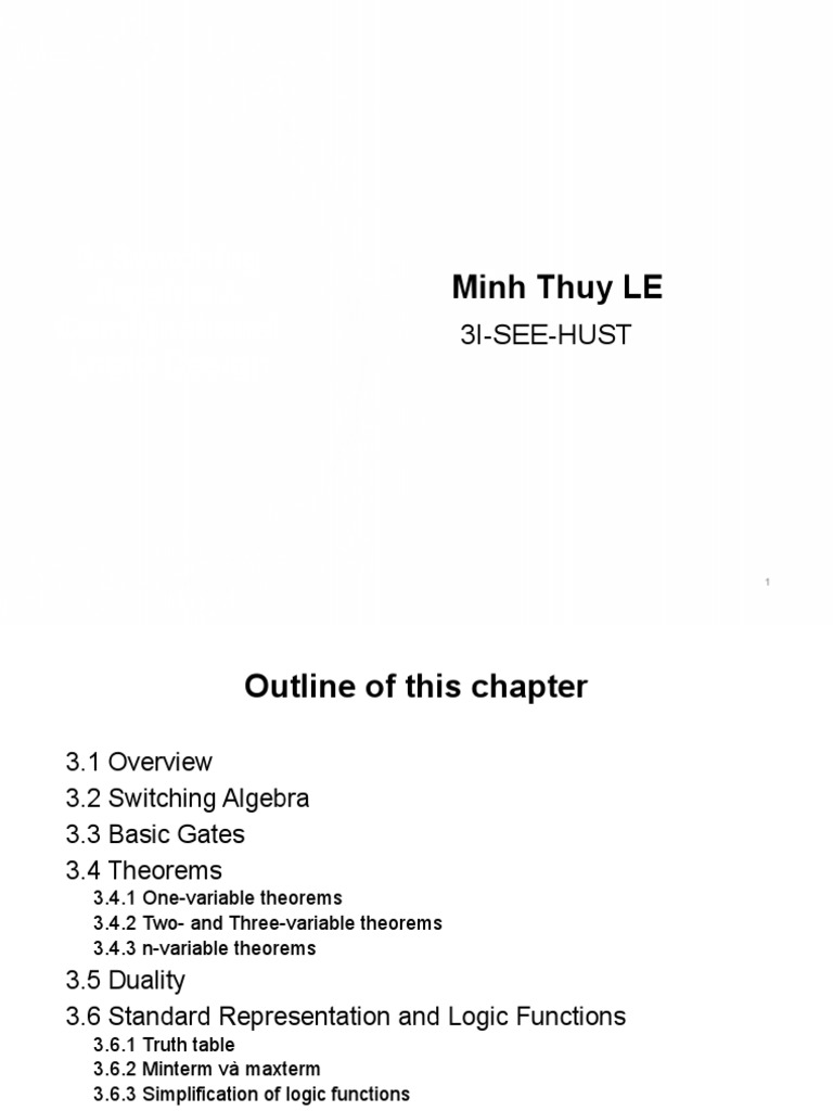 03 - Combinational Logic - Part 2 - CMOS - TTL - To - Student | PDF ...