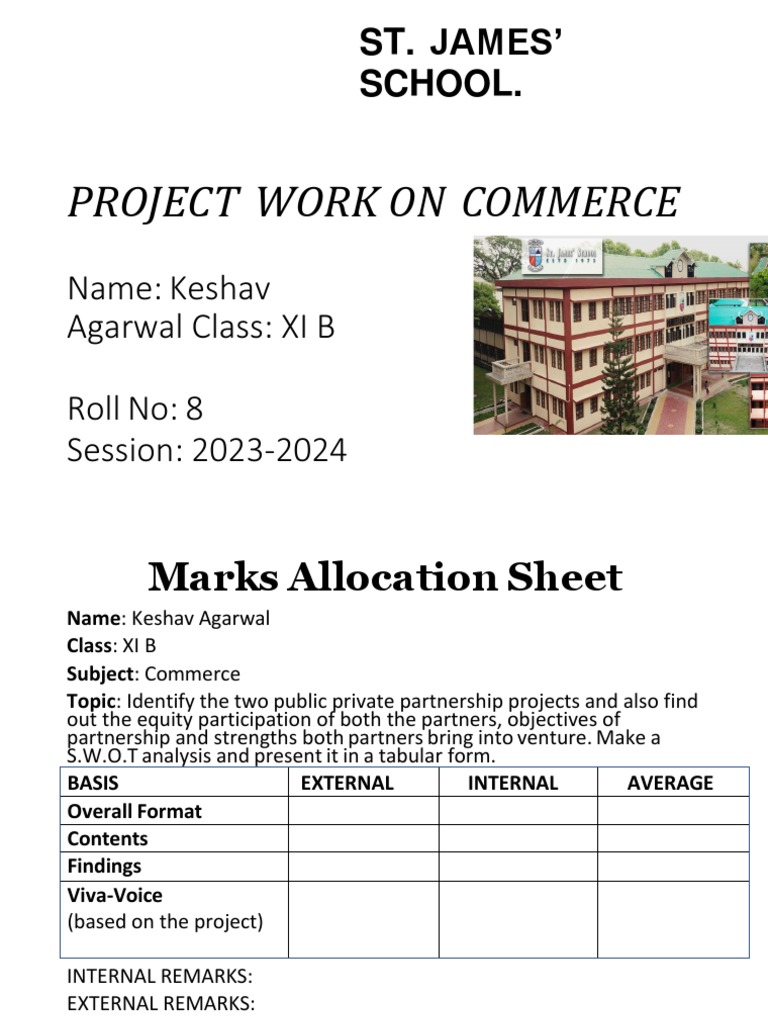Keshav Agarwal - Commerce Project | PDF | Partnership | Business