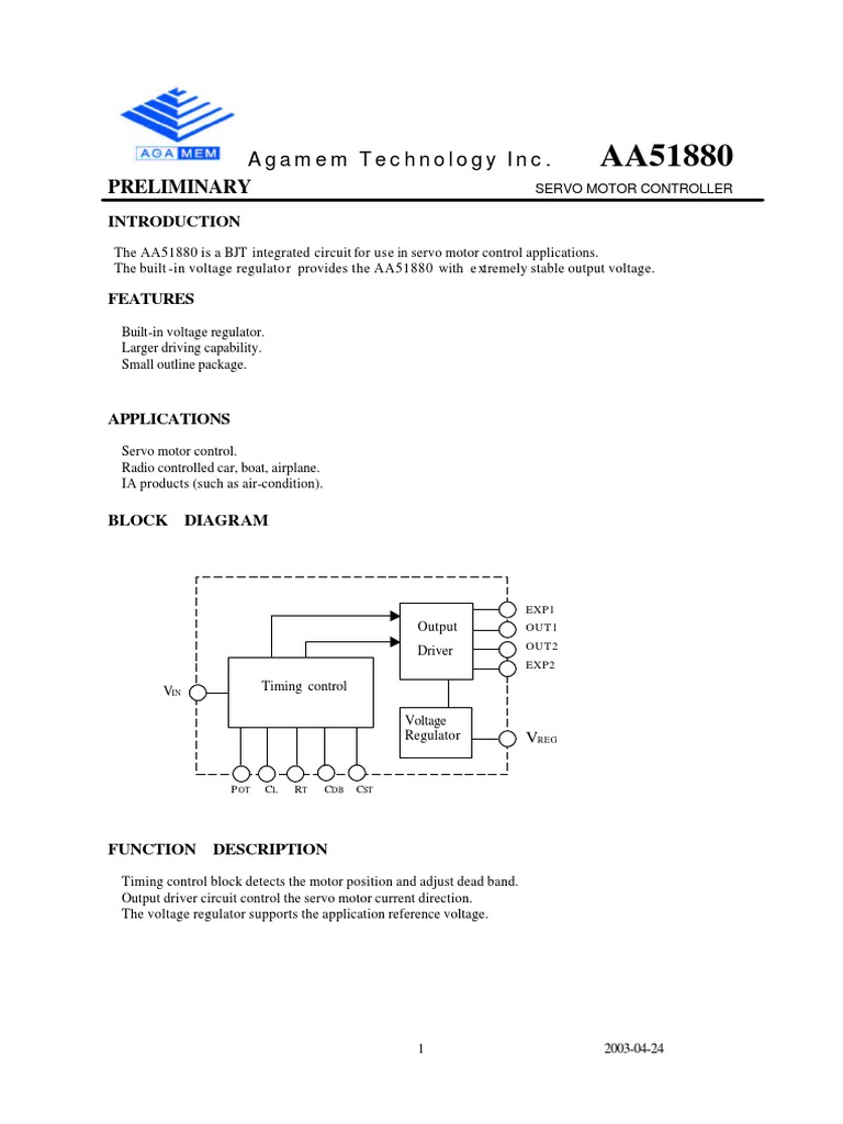 AA51880 Servo Traxxas 2065 | PDF | Bipolar Junction Transistor | Resistor