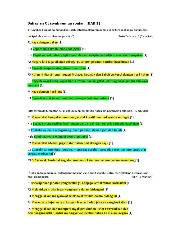 Form 3 Sej Essay | PDF