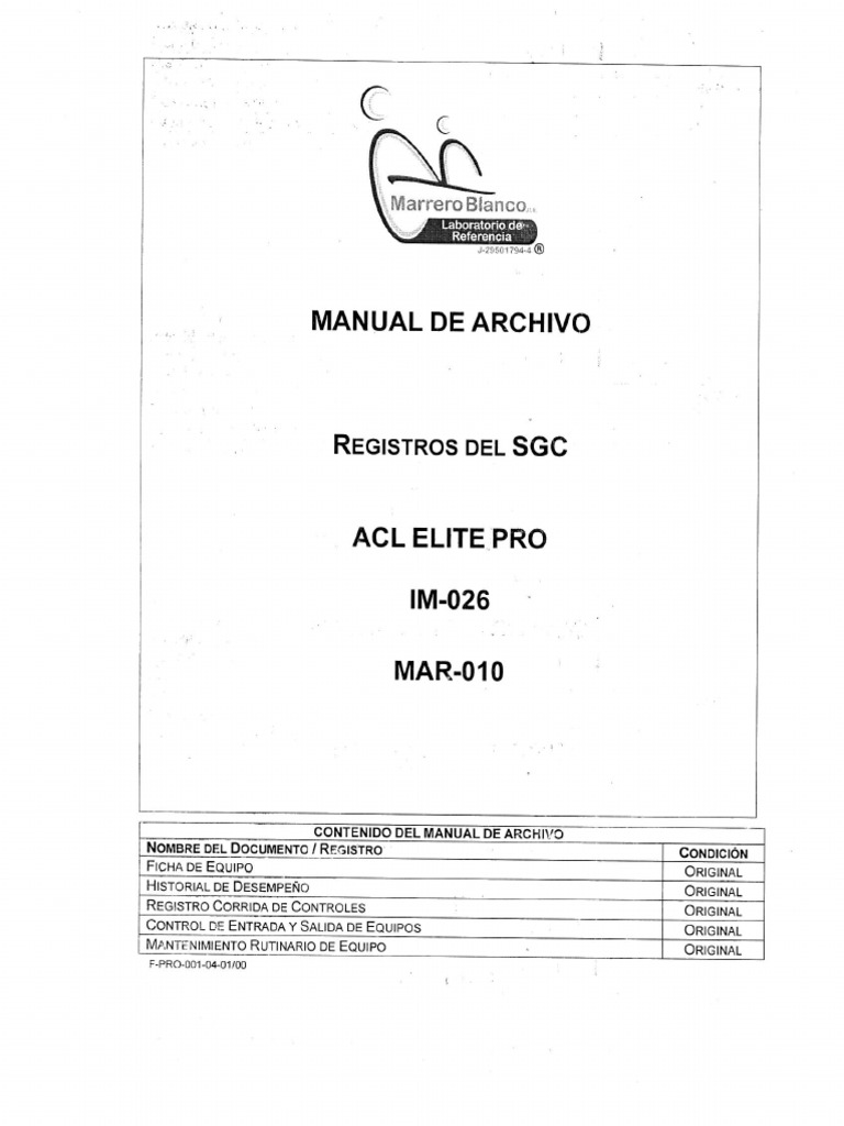 Acl Elite Pro Im-026 | PDF