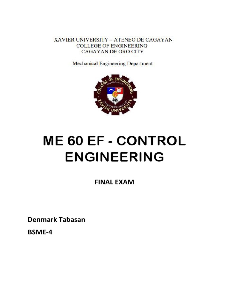 Me60 Final-Exam Tabasan | PDF