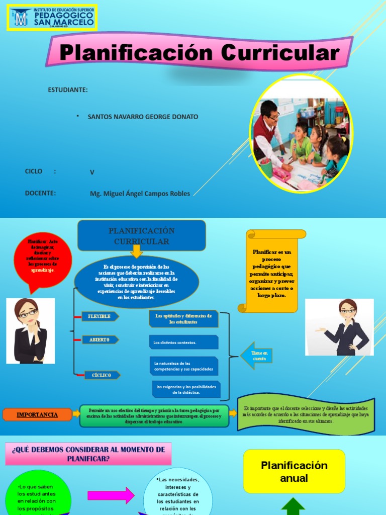 Planificación Curricular | PDF | Aprendizaje | Plan de estudios