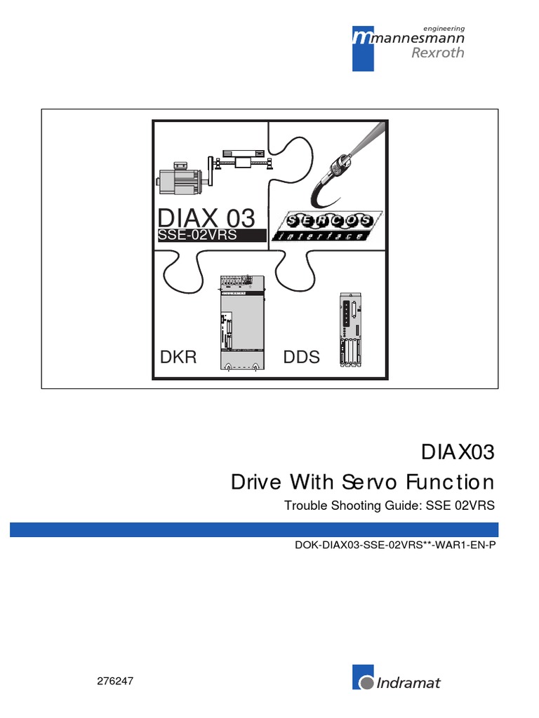 Diax03 Drive With Servo Motor Function Trouble Shooting Guide | PDF | Power Supply | Parameter ...