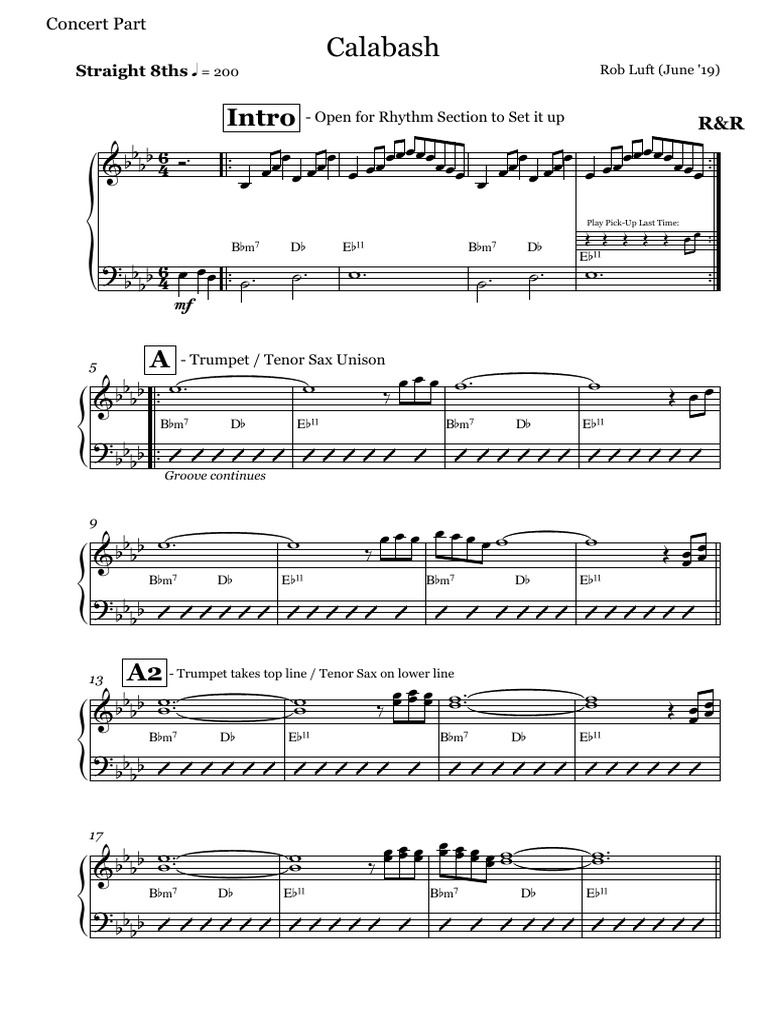 Life Is The Dancer (Rob Luft - Lead Sheet PDF) | PDF