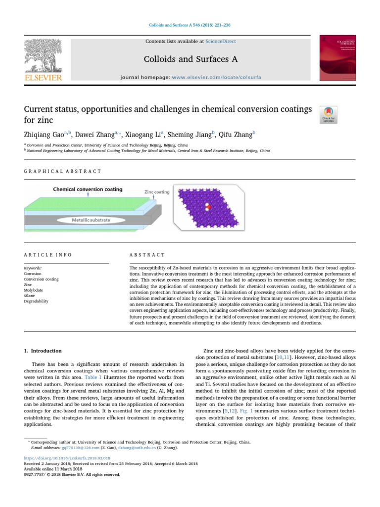 Gao 2018 | PDF | Corrosion | Chromium