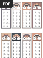 Tabel Perkalian 1-10 | PDF | Teaching Methods & Materials | Art