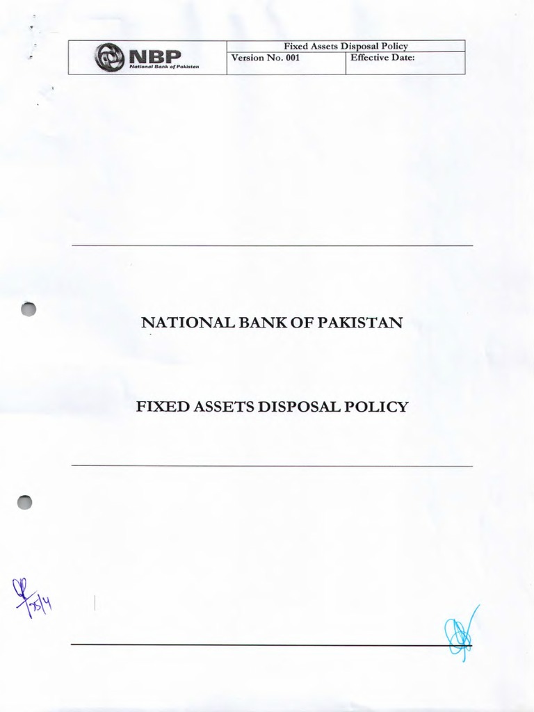 Fixed Assets Disposal Policy Overview | PDF | Auction | Book Value