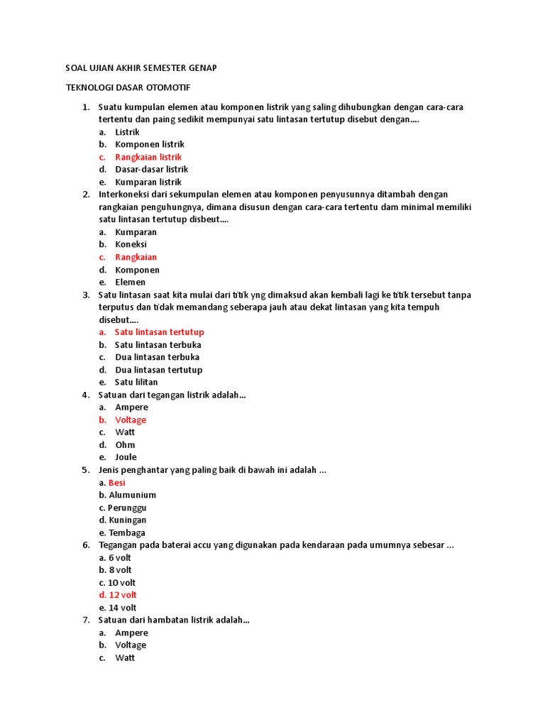 Soal Tdo Us Genap 23 | PDF