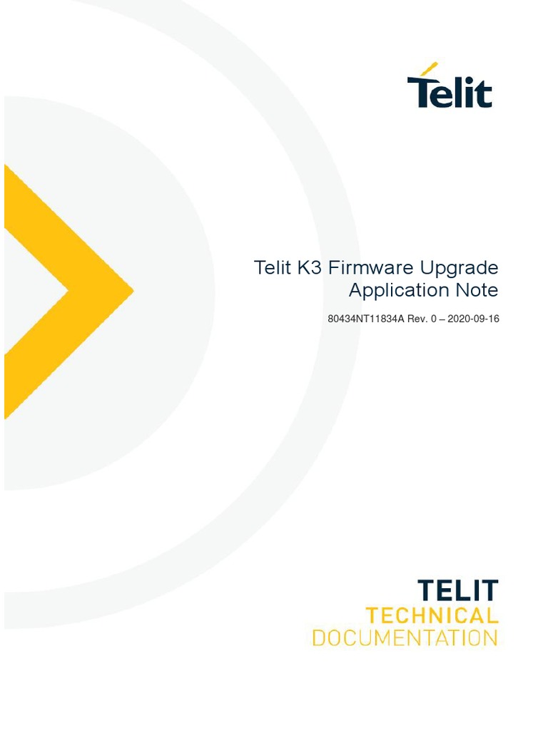 Telit K3 Firmware Upgrade Application Note r0 | PDF | License | Copyright