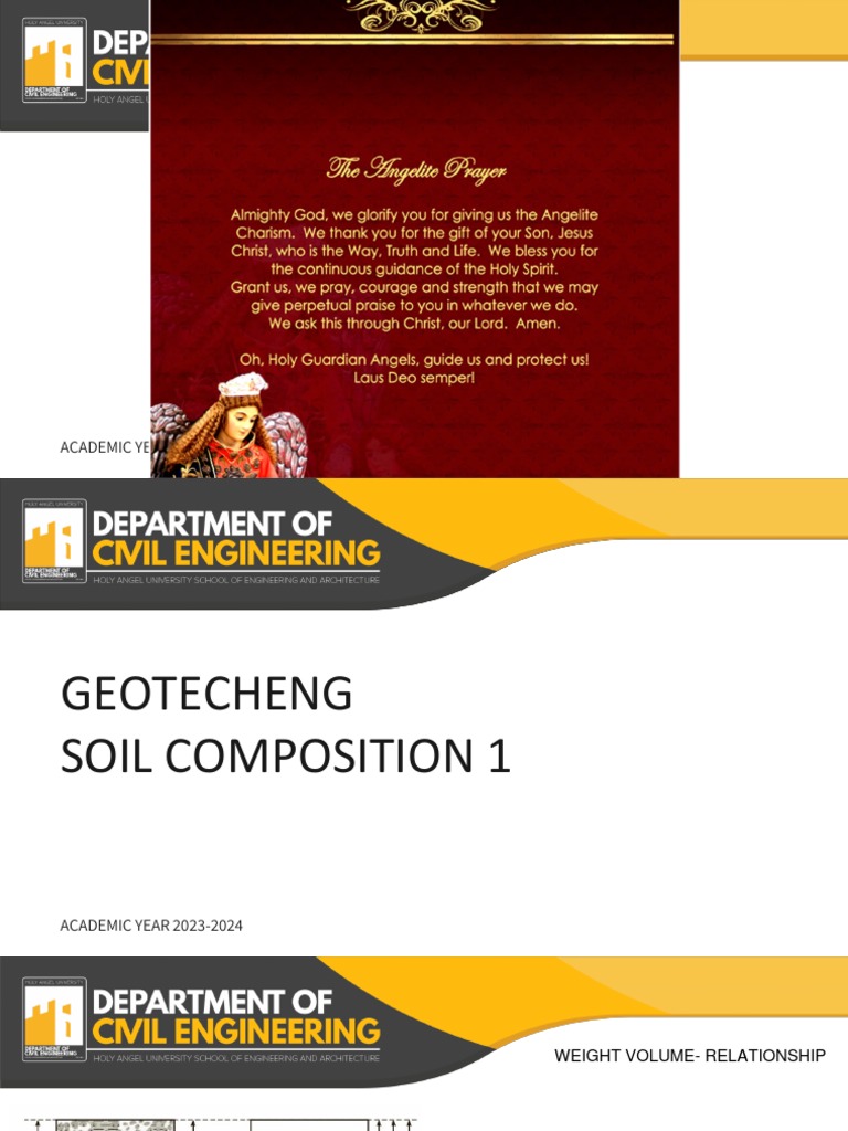 Lecture 1 - Soil Composition | PDF
