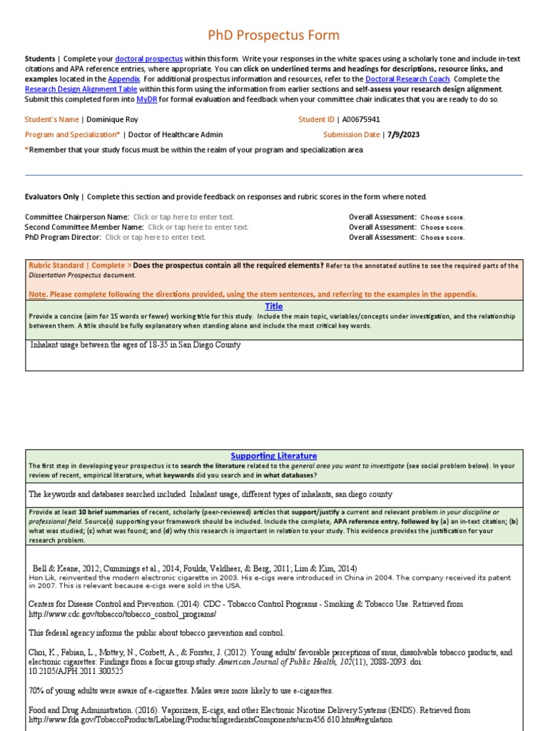 PHD Prospectus Form 2023 | Download Free PDF | Electronic Cigarette ...