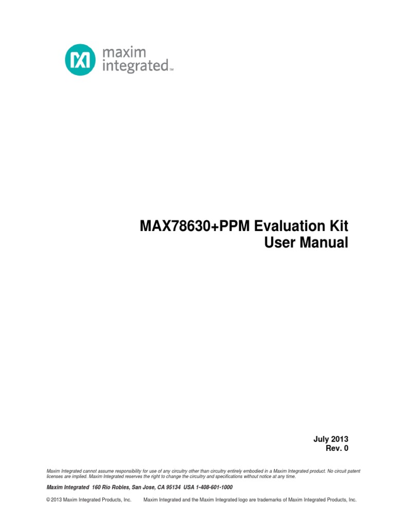 MAX78630+PPM Kit User Guide | PDF | Device Driver | Usb