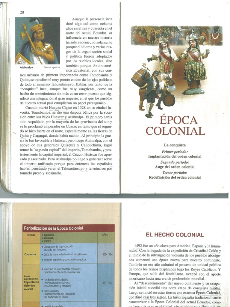 Resumen de La Historia Del Ecuador - Época Colonial, Independencia y ...