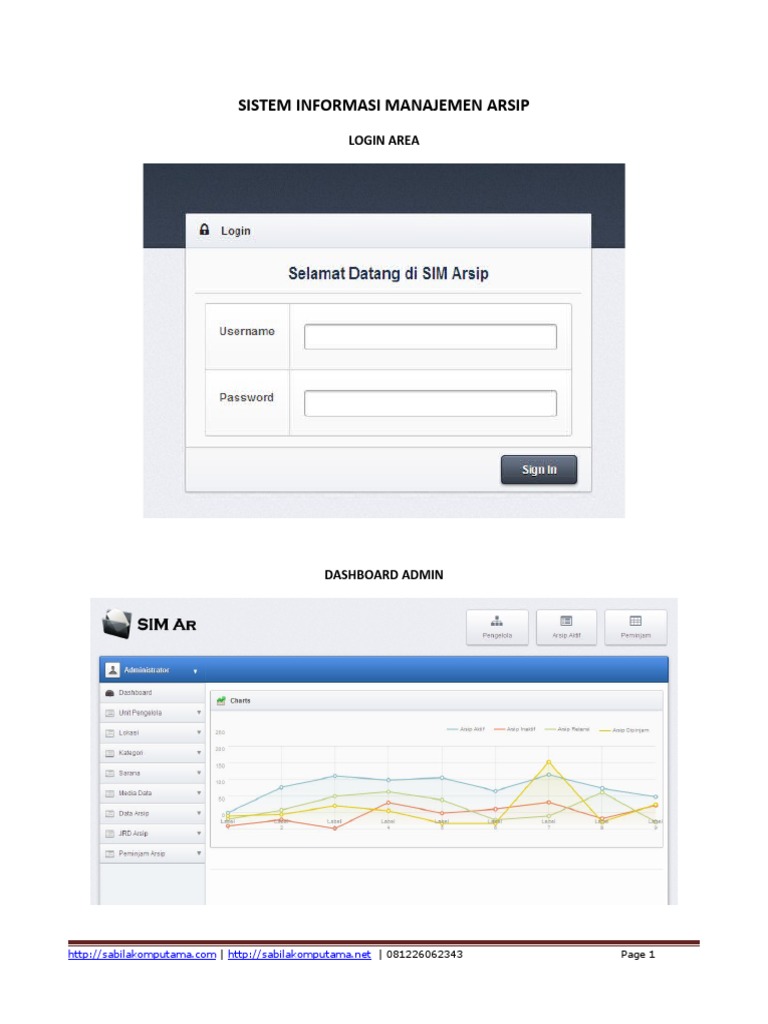 Dokumen - Tips - Sim Arsip Berbasis Web Sistem Informasi Manajemen Arsip | PDF