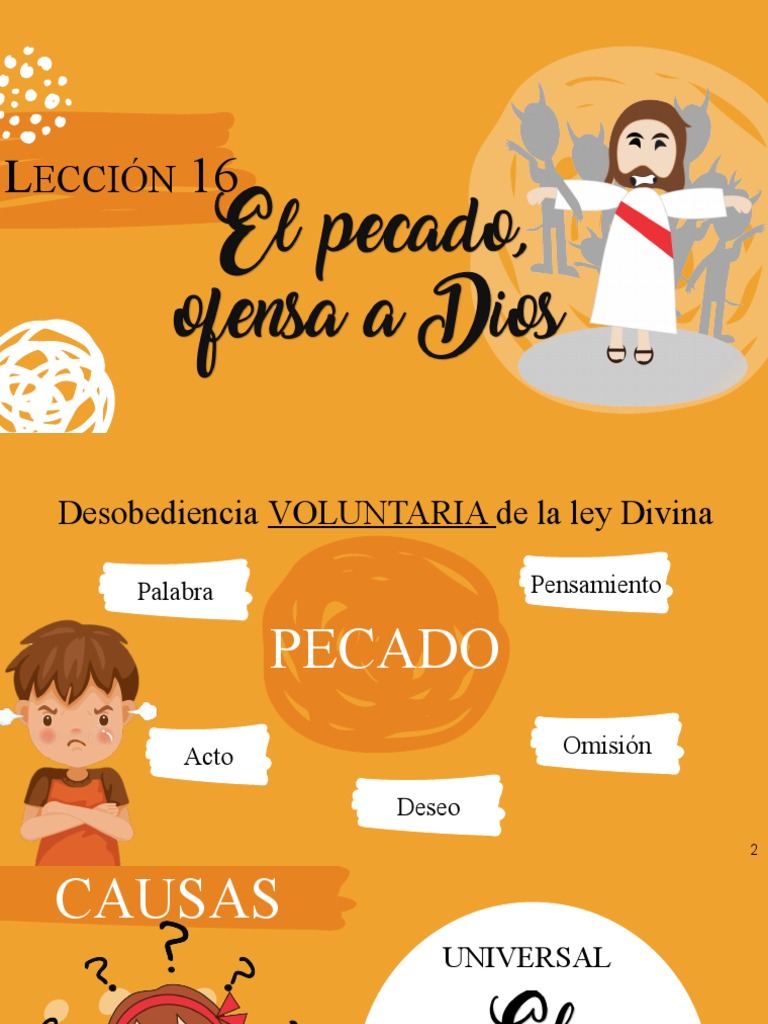 Lección 16 EL Pecado, ofensa a Dios | PDF | Siete pecados capitales ...