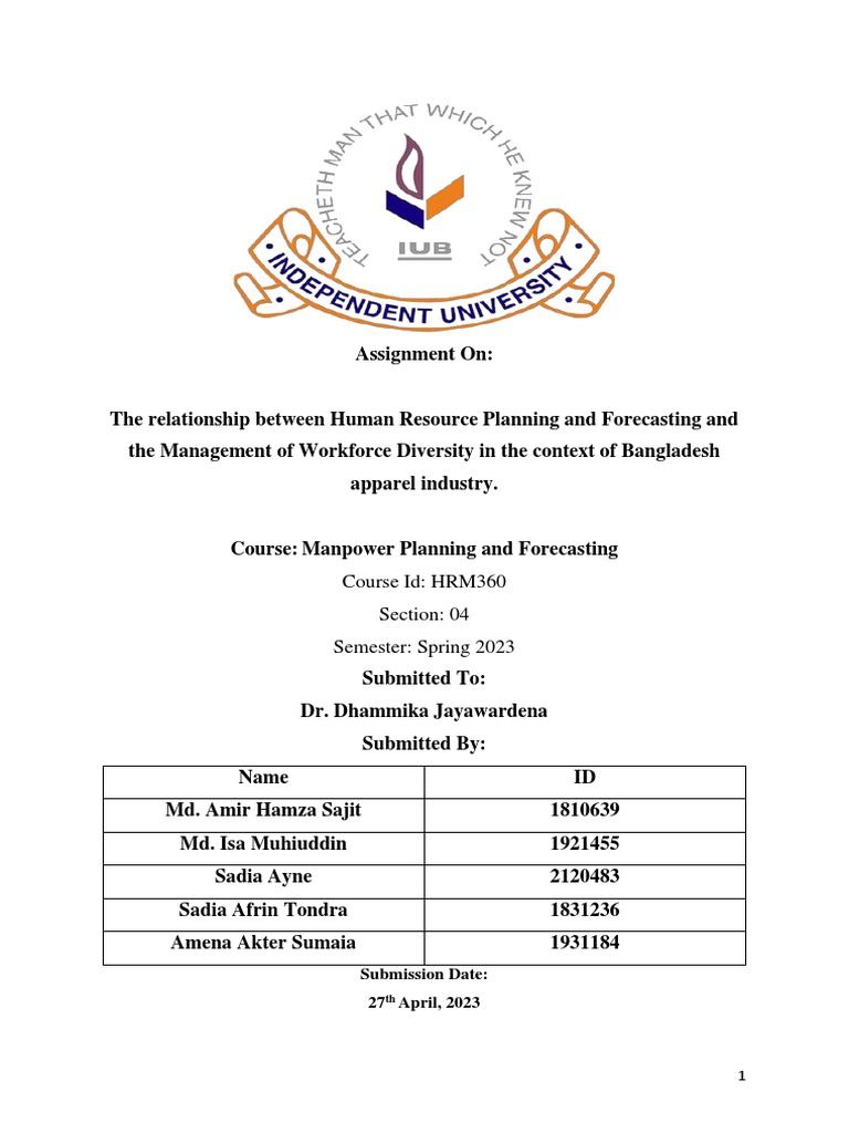 HRM-360 Final Report | PDF | Diversity (Business) | Employee Retention