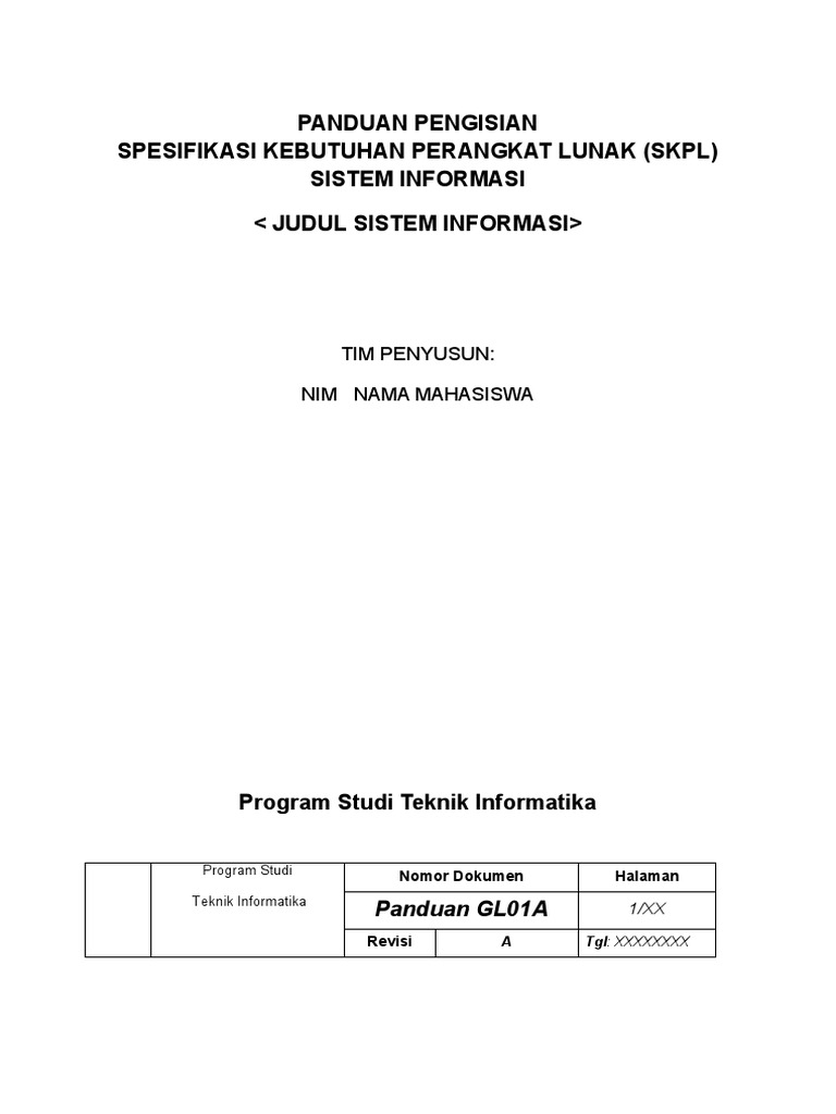 Cover Laporan SKPL | PDF