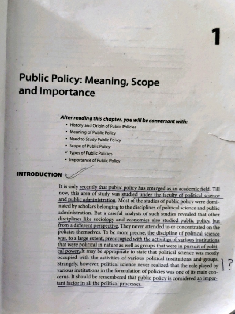 Public Policy Book Pdf