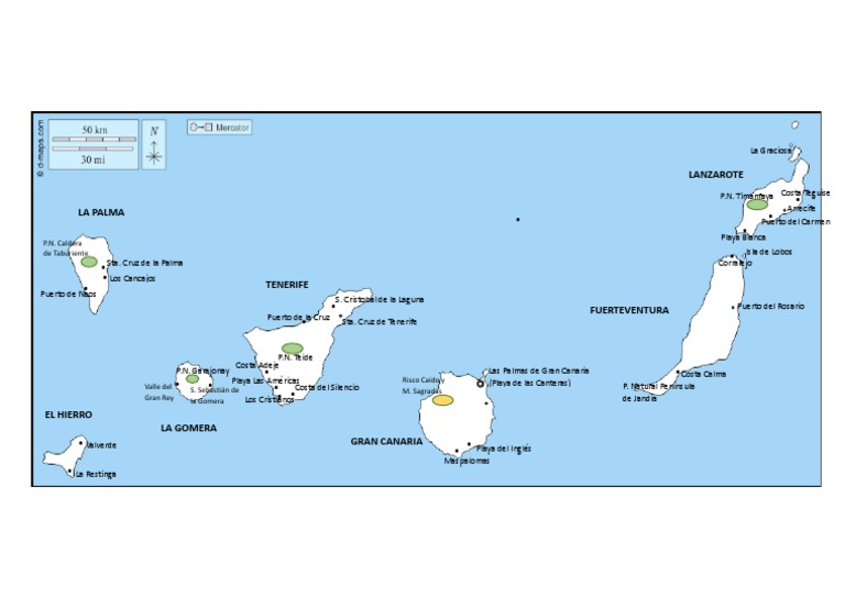 Mapa Canarias - Localizaciones | PDF | Islas Canarias