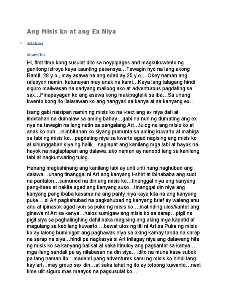 Ang Misis Ko at Ang Ex Niya | PDF
