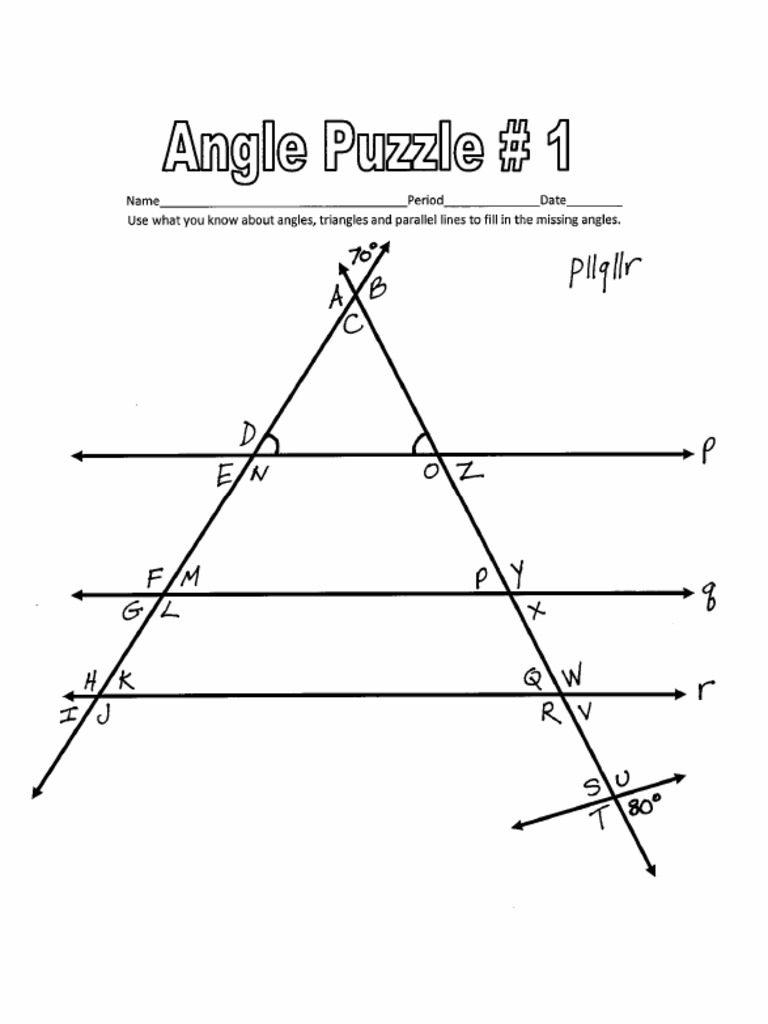 Angle Puzzles | PDF