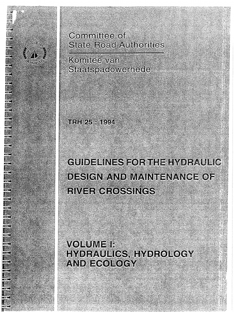 TRH25-Guidelines For The Maintenance of River Crossings | PDF