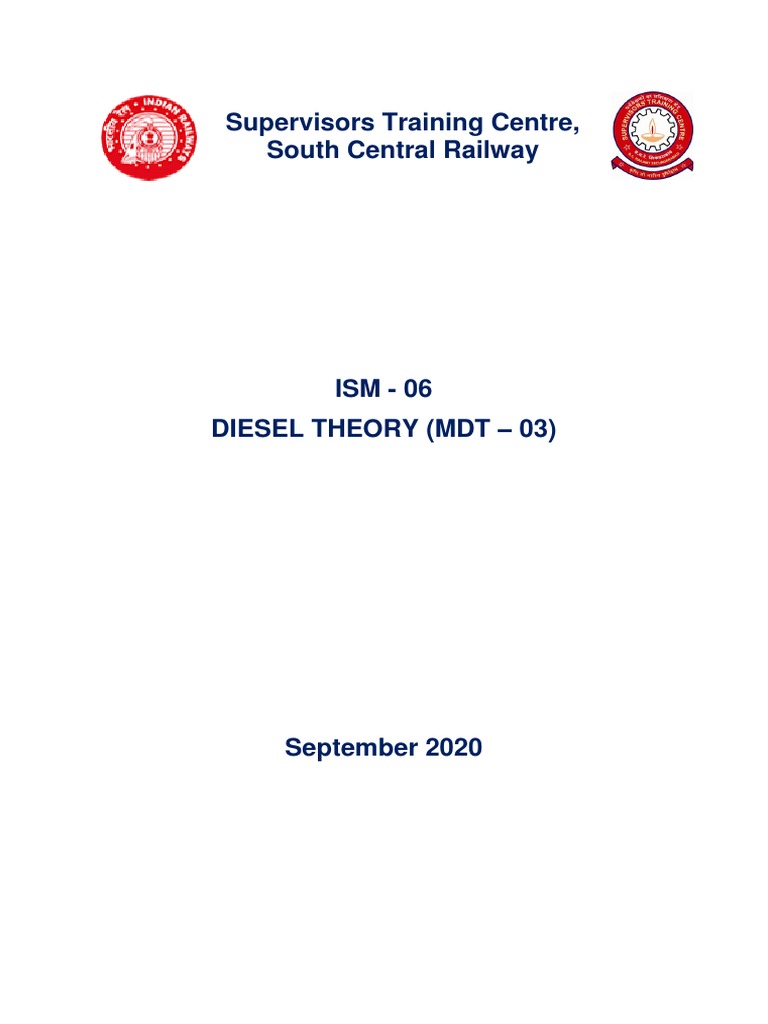 Diesel Loco Theory (MDT-03) For LDCE-JE's & SSE's | PDF | Engines ...