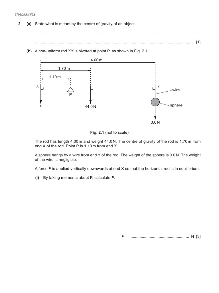 Physics Practice Paper | PDF | Electrical Resistance And Conductance | Force