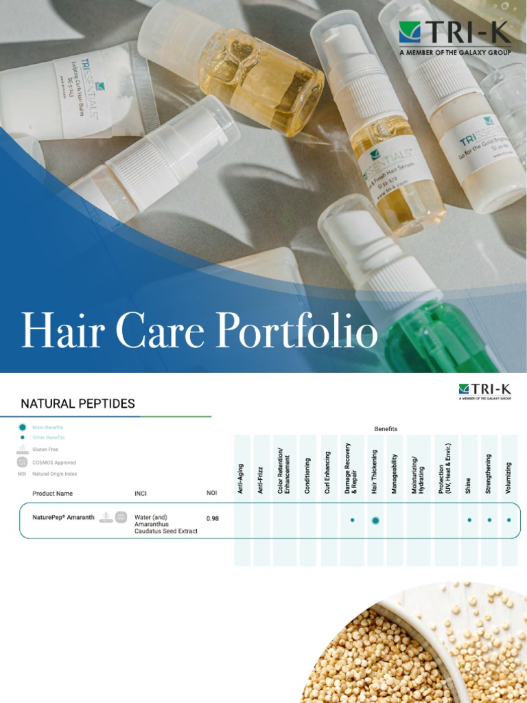 Hair Care Brochure 3.15.23 | PDF | Proteins | Soybean