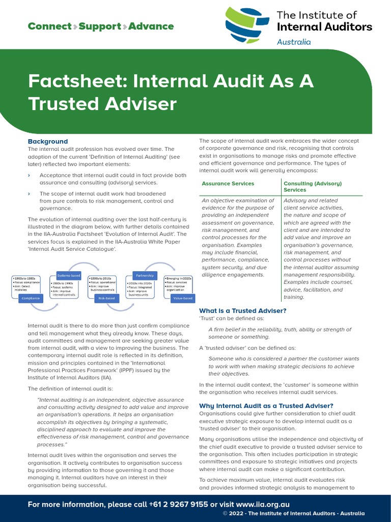 Internal Audit As A Trusted Advisor 1669192593 | PDF | Internal Audit ...