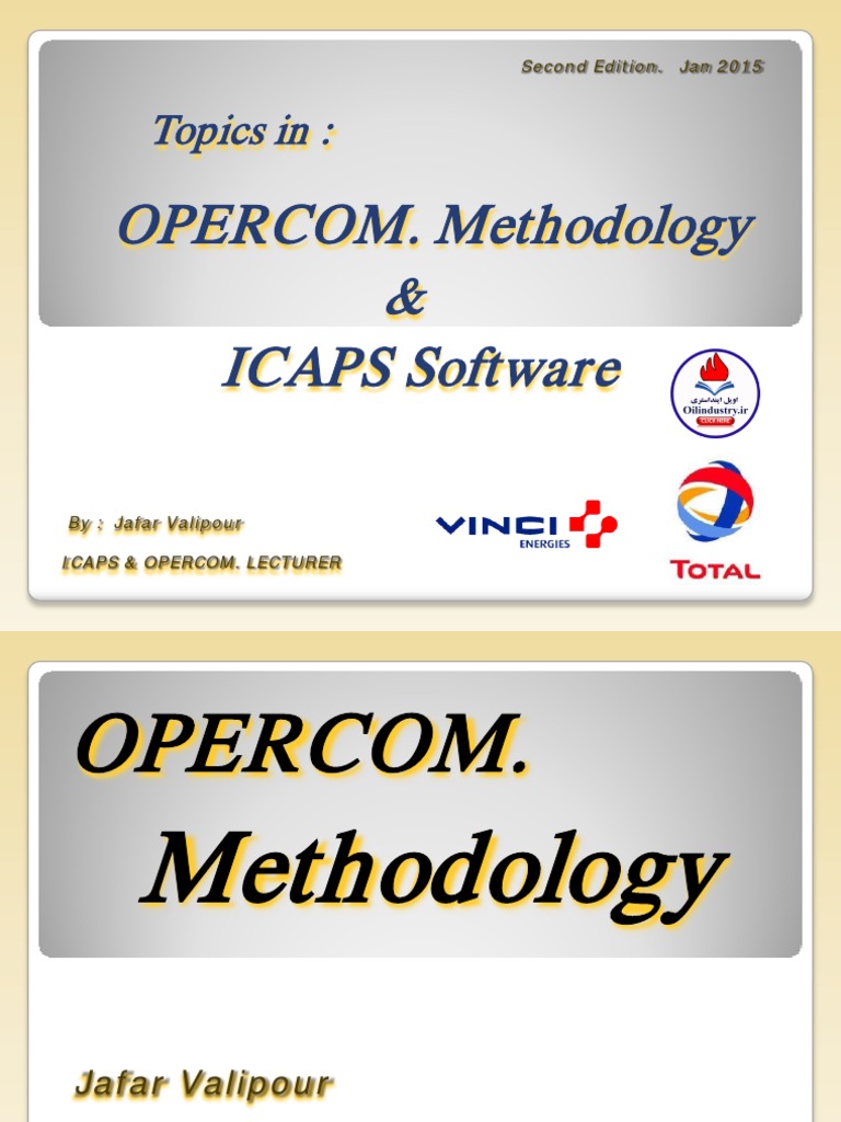 533CM-008-Opercom. Methodology & ICAPS Software | PDF | Manufactured ...
