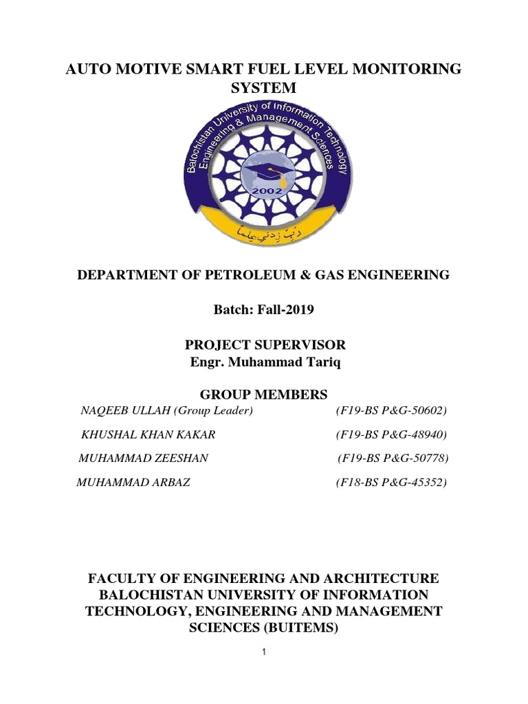 Auto Motive Smart Fuel Level Monitoring Fyp 2022.. | PDF | Capacitor | Arduino