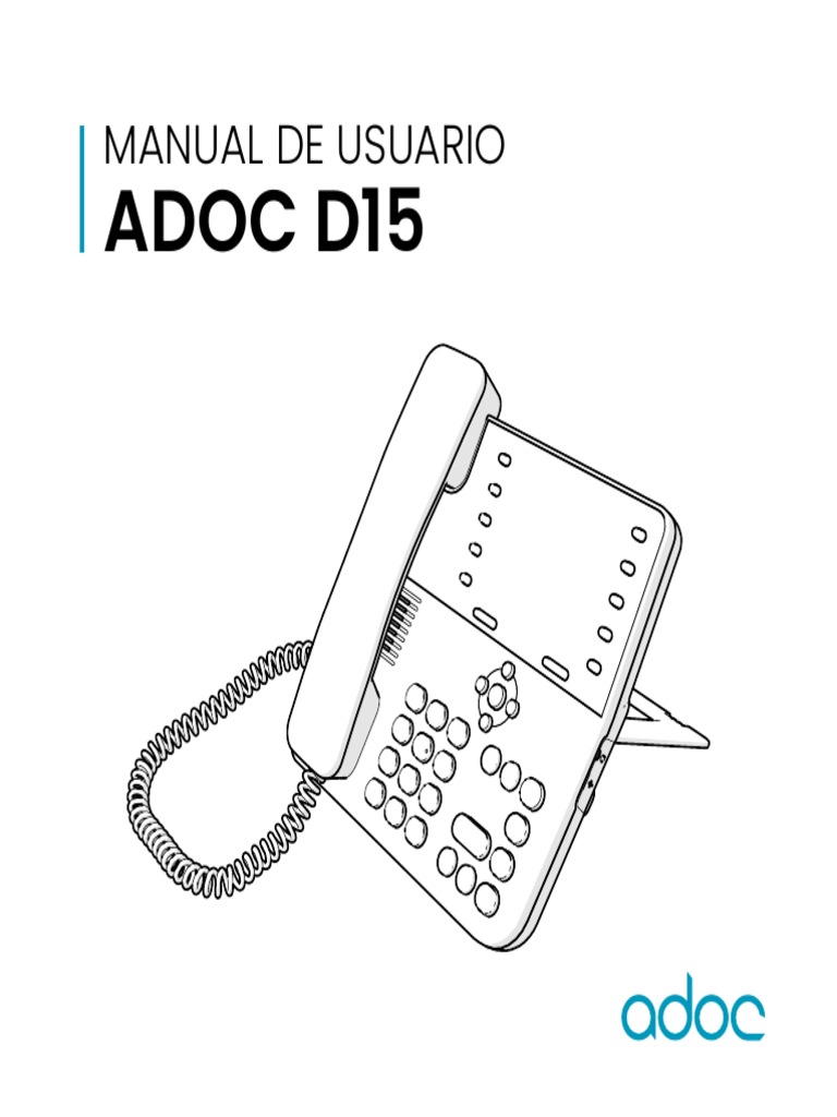 User Manual ADOC D15 | PDF | Telefonía móvil | Itinerancia User Manual ADOC D15 | PDF | Telefonía móvil | Itinerancia