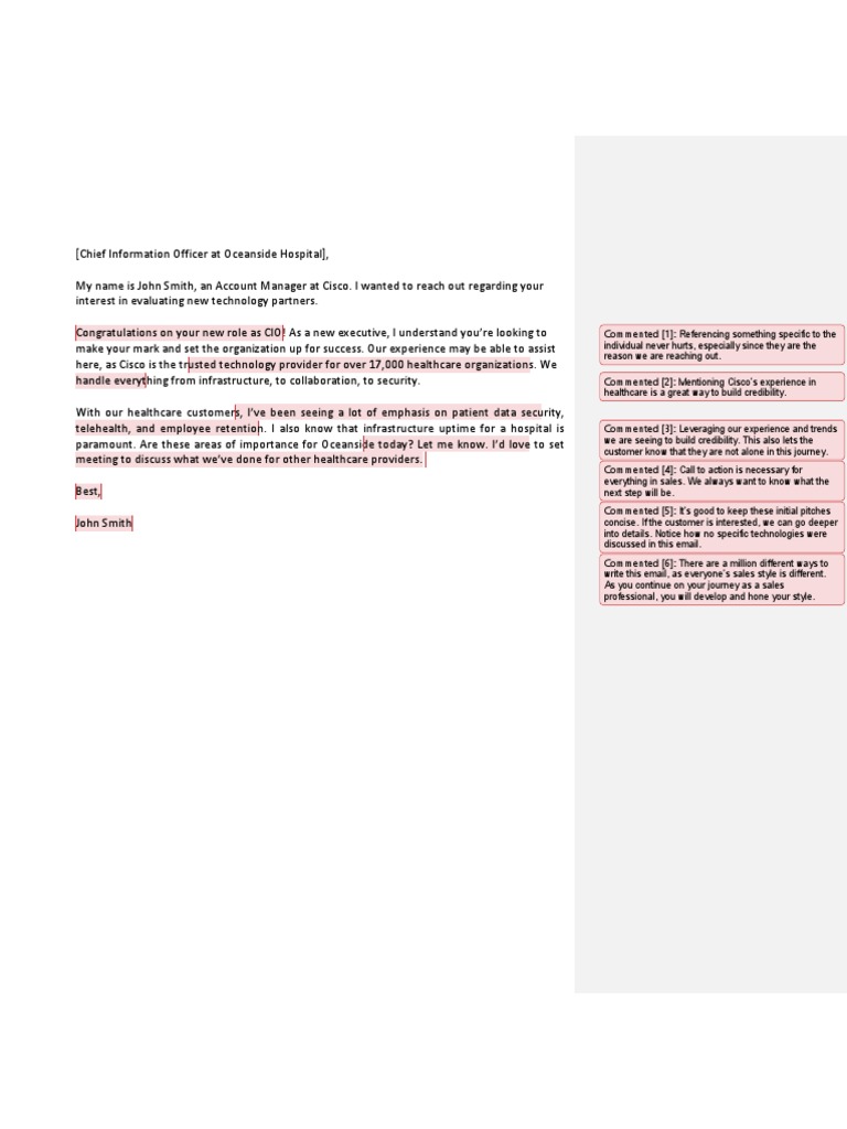 Task 1 - Example Answer CISCO IT SALES | PDF | Chief Information ...