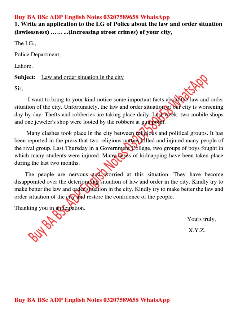 BA ADA Part 2 English Applications Notes | PDF | Hospital