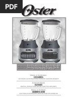 Manual Licuadoras Oster | PDF | Mayonesa | Salsa
